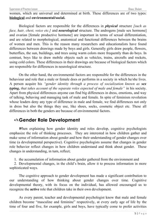 Cognitivist Approach on Gender | PDF