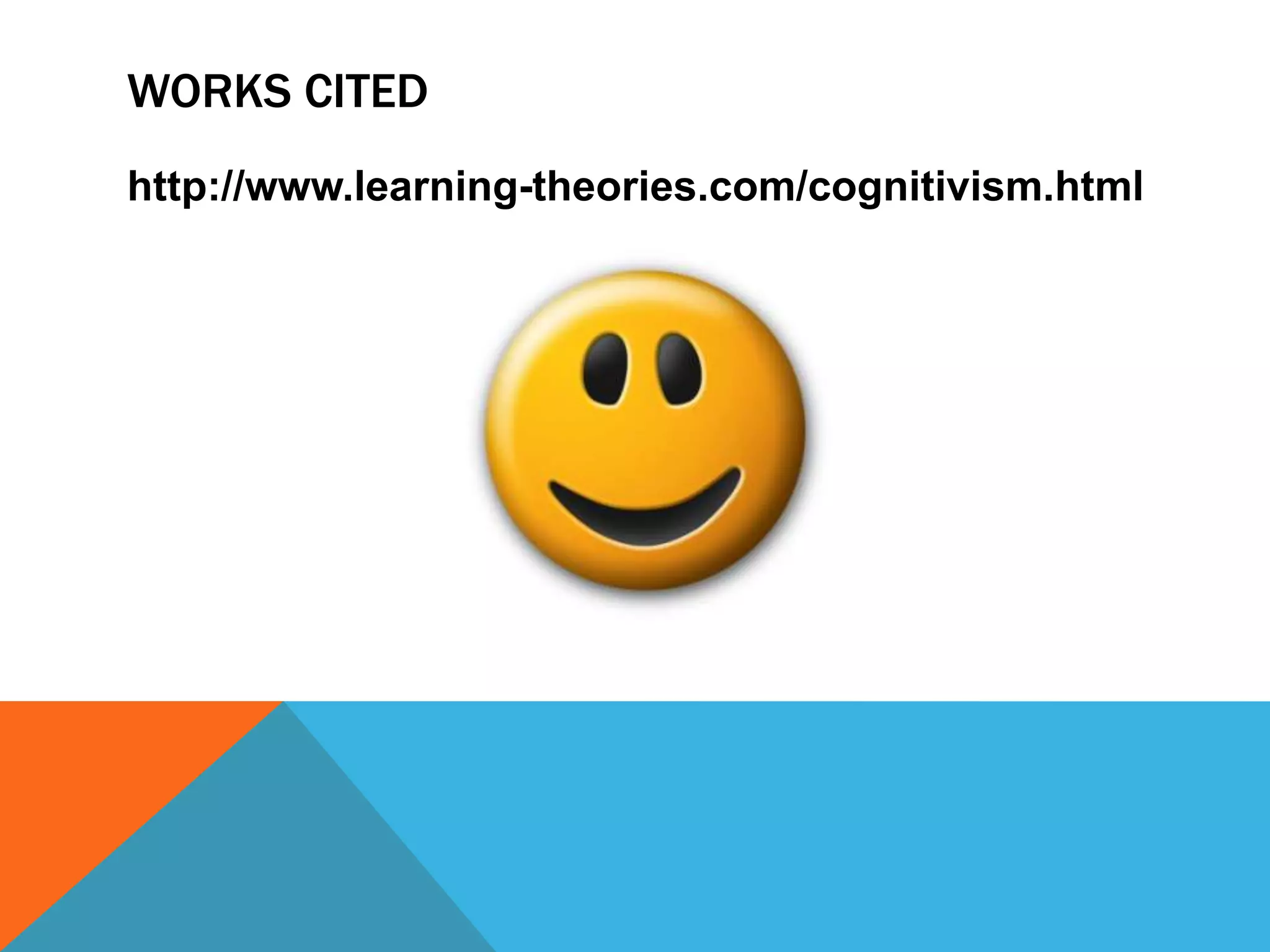 Cognitivist theory | PPTX