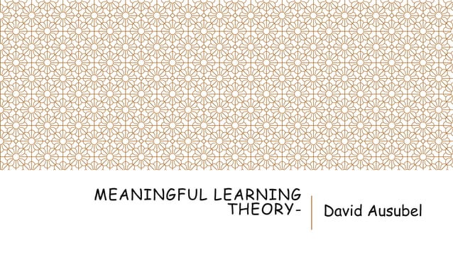 Cognitivist Theory -Ausubel and Bruner.pptx