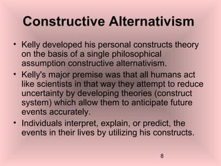 Cognitvie theory of personality | PPT