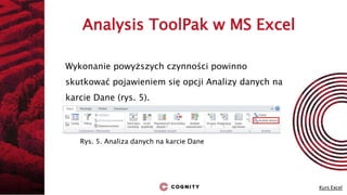 Cognity kurs Excel - funkcja regresji | PPT