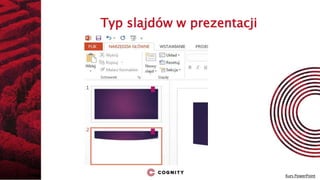Cognity Kurs PowerPoint - motywy, szablony i tła prezentacji | PPTX