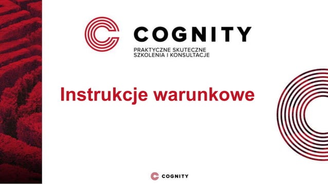 Cognity kurs VBA - instrukcja warunkowa If | PPTX | Programming ...