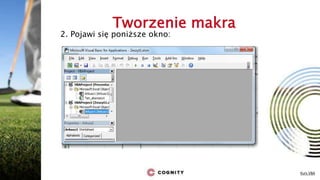 Cognity Kurs VBA - makro w Excelu | PPTX