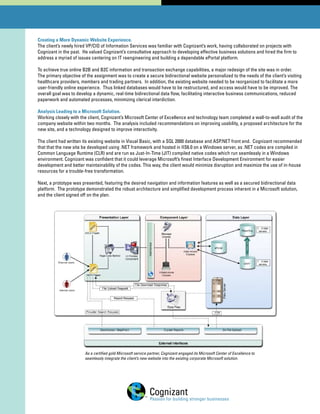 Cognizant e health portal case study | PDF