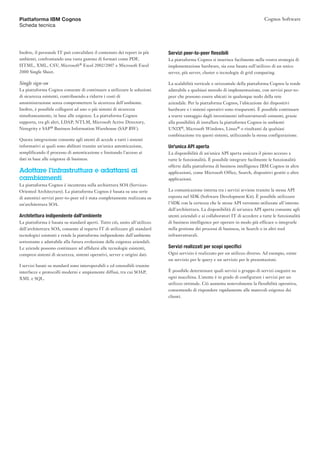 Cognos10 la piattaforma | PDF