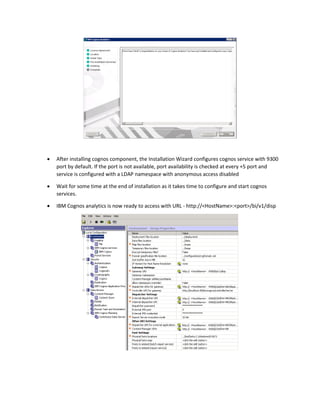 Cognos 11 installation step by step and notes | PDF | Free Download