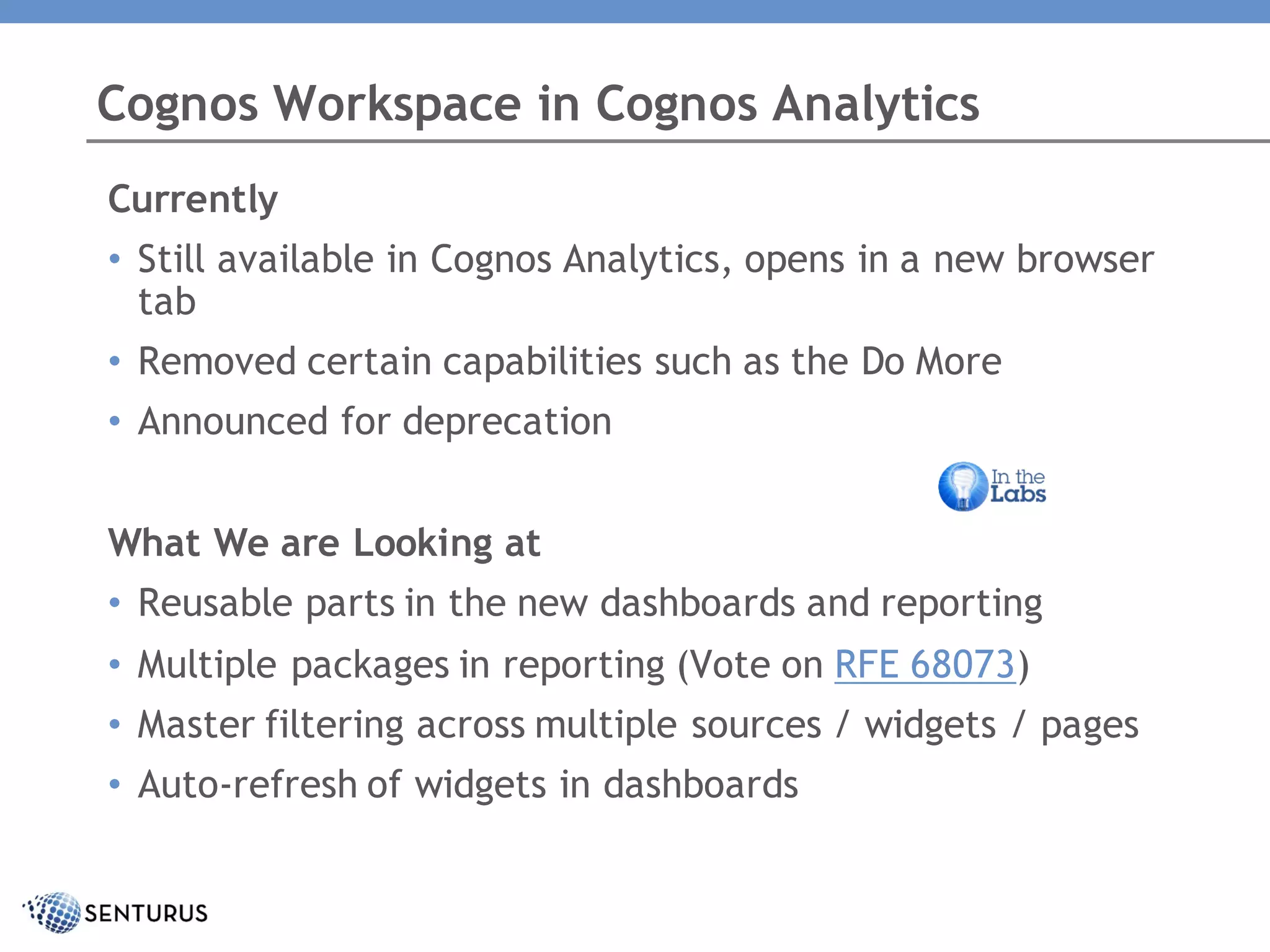 Cognos Analytics v11: A Closer Look | PDF