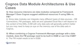 Cognos Data Module Architectures & Use Cases | PPTX | Web Development | Internet
