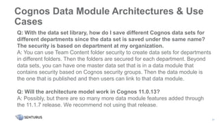 Cognos Data Module Architectures & Use Cases | PPTX | Web Development ...