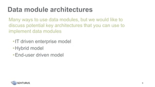 Cognos Data Module Architectures & Use Cases | PPTX | Web Development | Internet