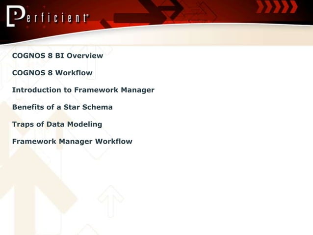 Cognos Framework Manager Pptx