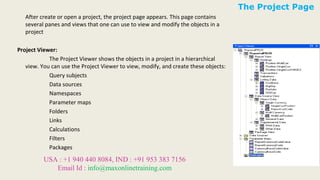 Cognos framework manager | PPT | Databases | Computer Software and Applications