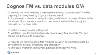 Can Cognos Data Modules Replace Framework Manager? | PPTX