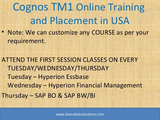 Cognos online training, cognos training, ibm cognos courses