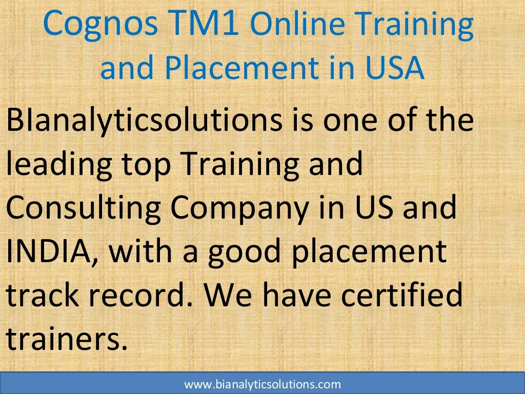 Cognos online training, cognos training, ibm cognos courses