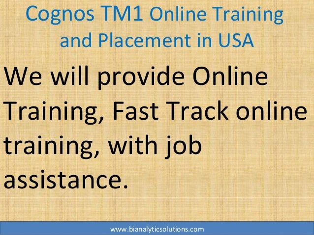 Cognos online training, cognos training, ibm cognos courses