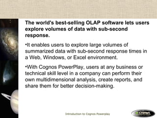 Cognos powerplay | PPT
