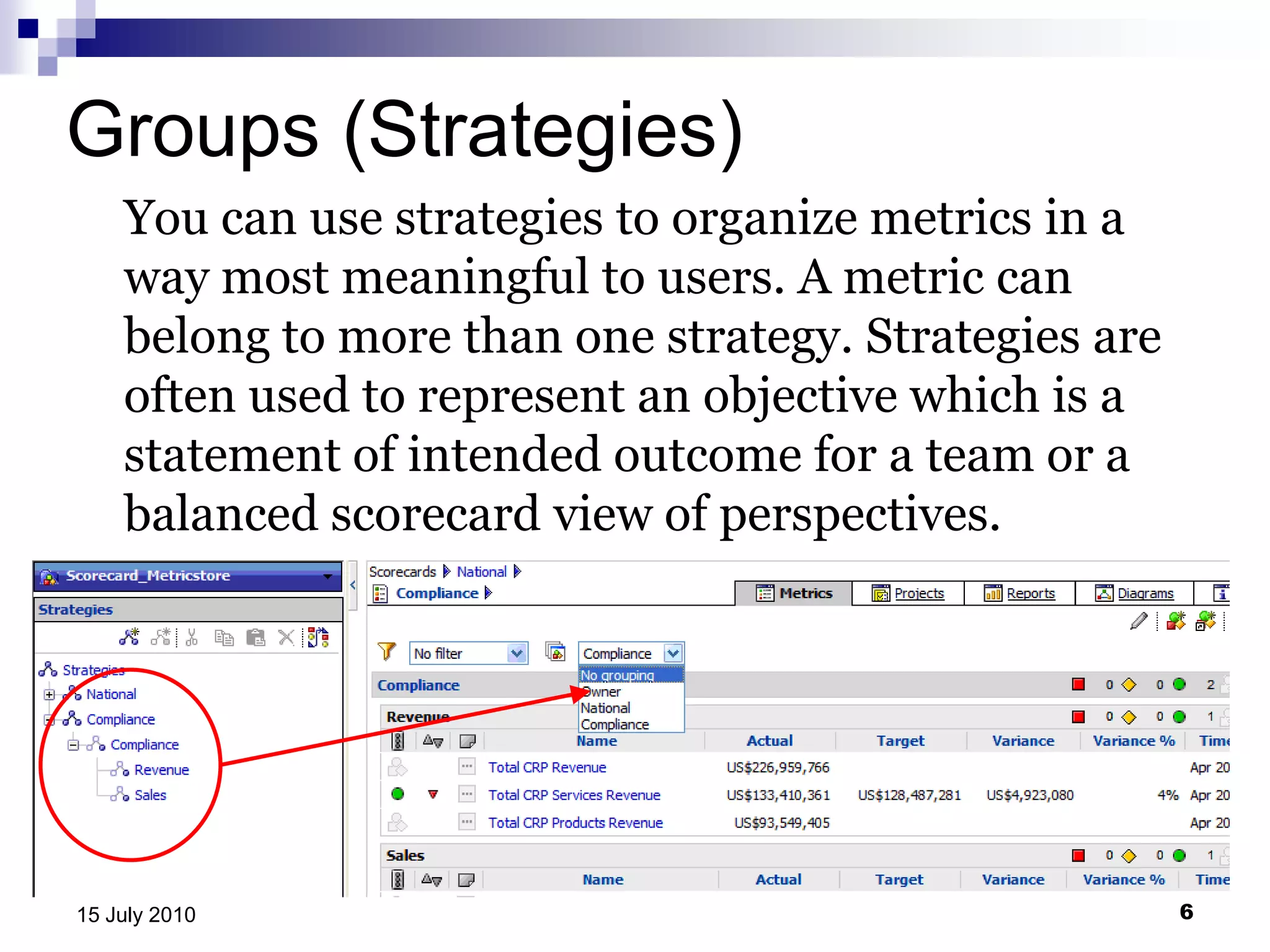 Cognos scorecard overview | PPTX