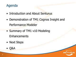 Cognos TM1 v10 1 Performance Modeler Deep Dive | PPT