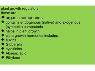 plant growth regulators | PPT