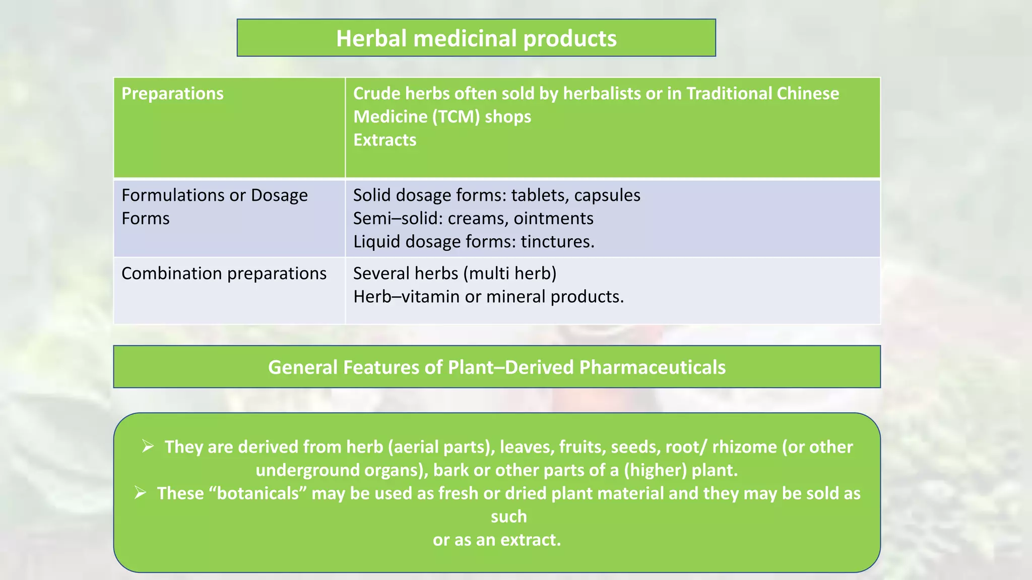 medicinal plants natural products and phytotheraphy | PPT