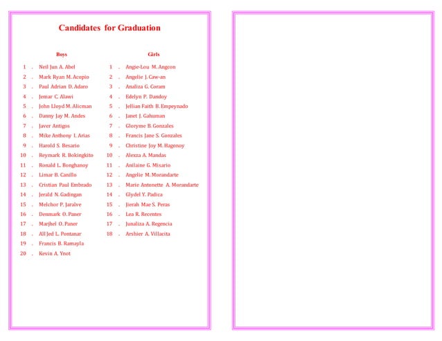 closing program sample | DOCX