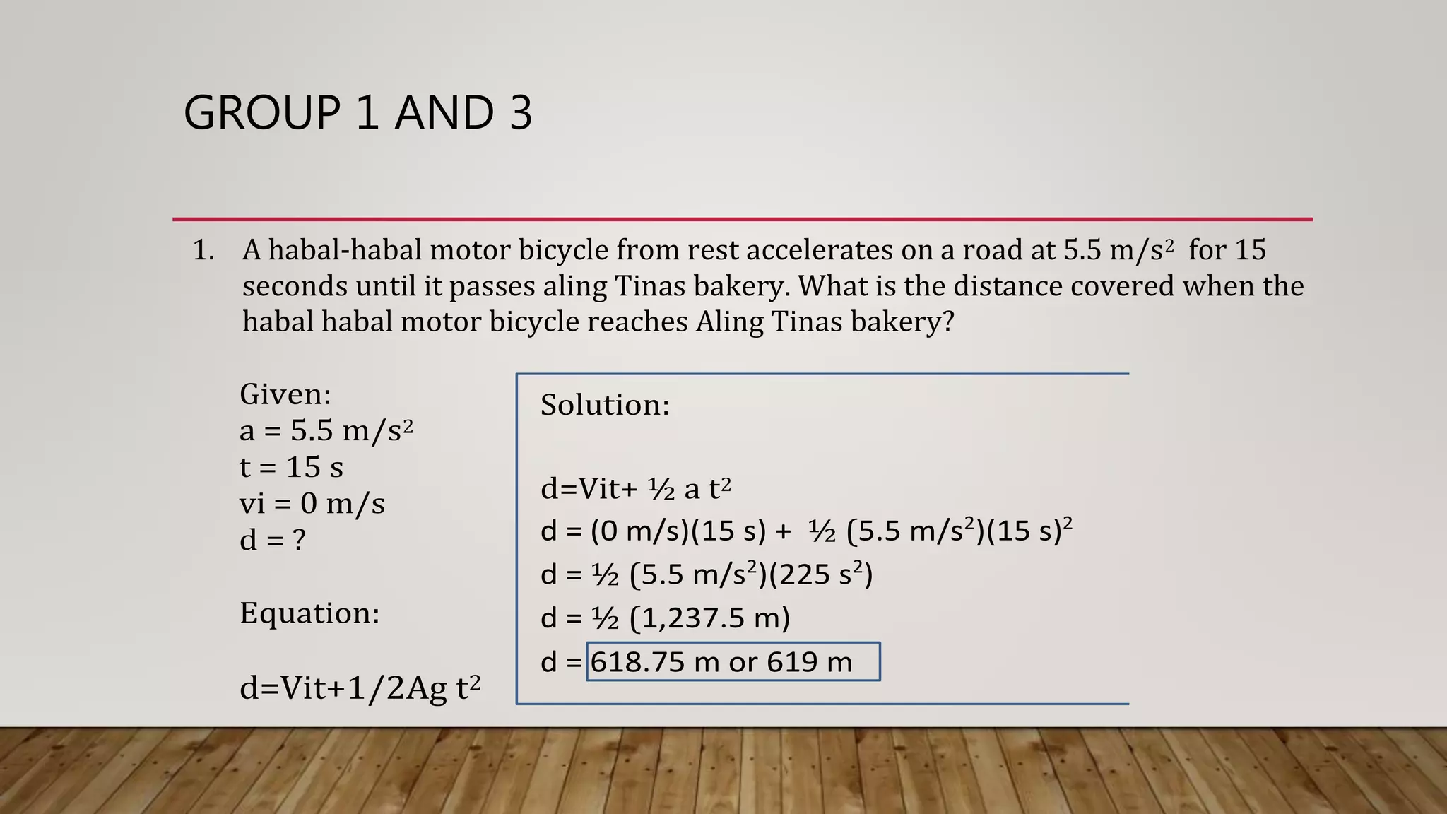 Grade 9 uniformly accelerated motion | PPTX