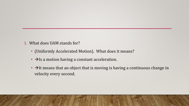 Grade 9 uniformly accelerated motion | PPTX | Physics | Science