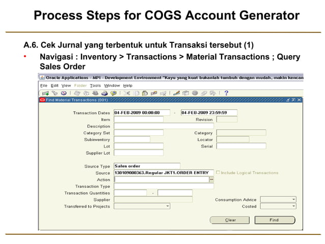 COGS Account Generator Workflow Customization | PPT | Business and Finance