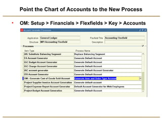 COGS Account Generator Workflow Customization | PPT