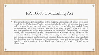 COGSA-RA10668-part2.pptx provisions and regulations | PPTX
