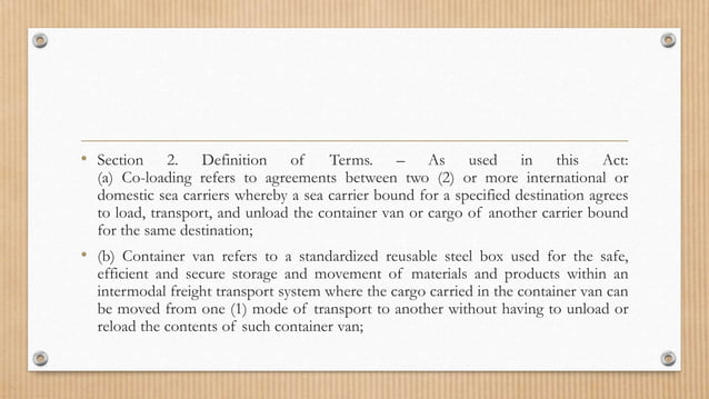 COGSA-RA10668-part2.pptx provisions and regulations | PPTX