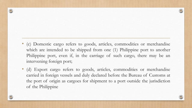 COGSA-RA10668-part2.pptx provisions and regulations | PPTX