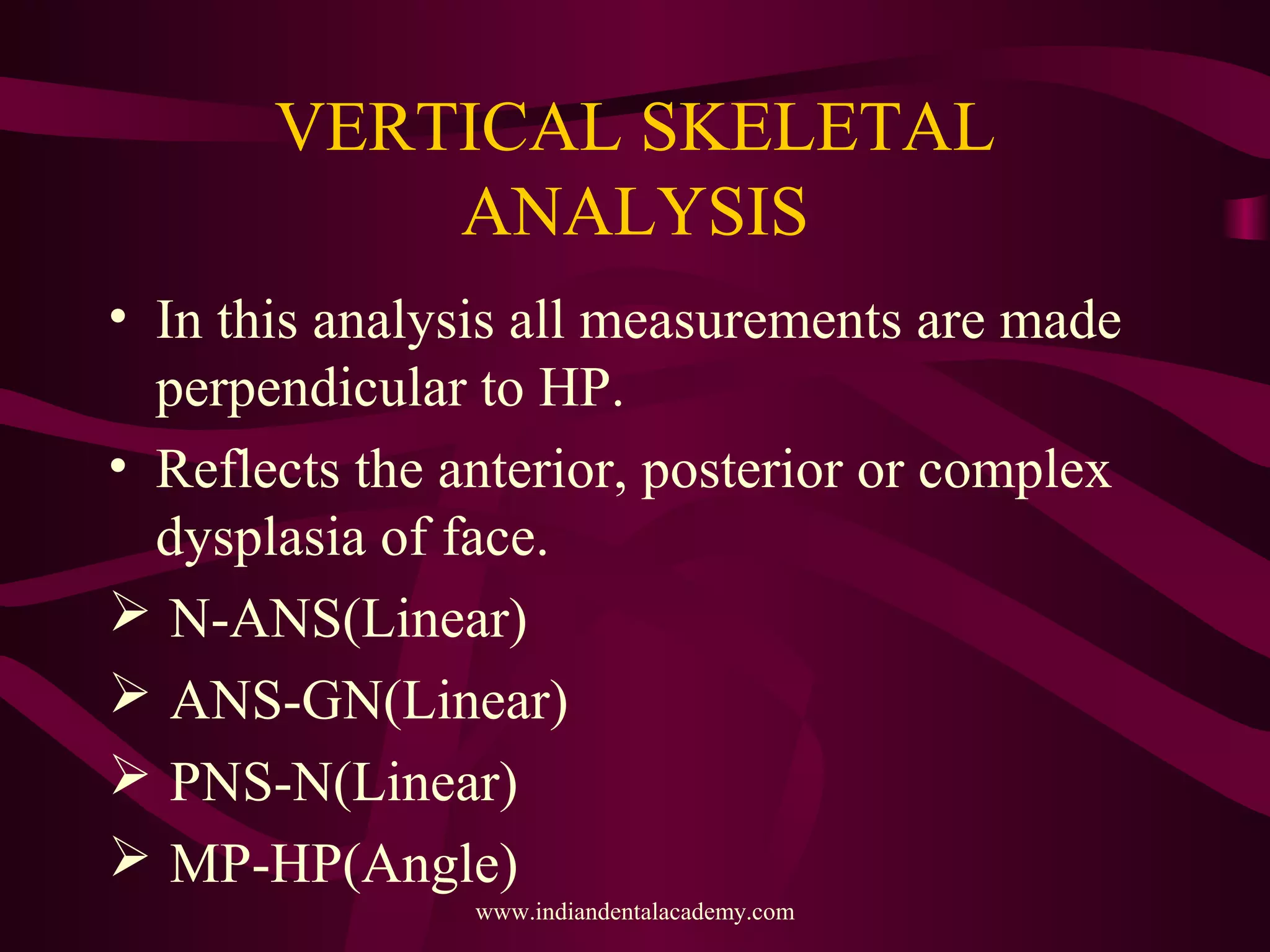 COGS analysis (Cephelometrics for orthognathic surgery) / fixed ...