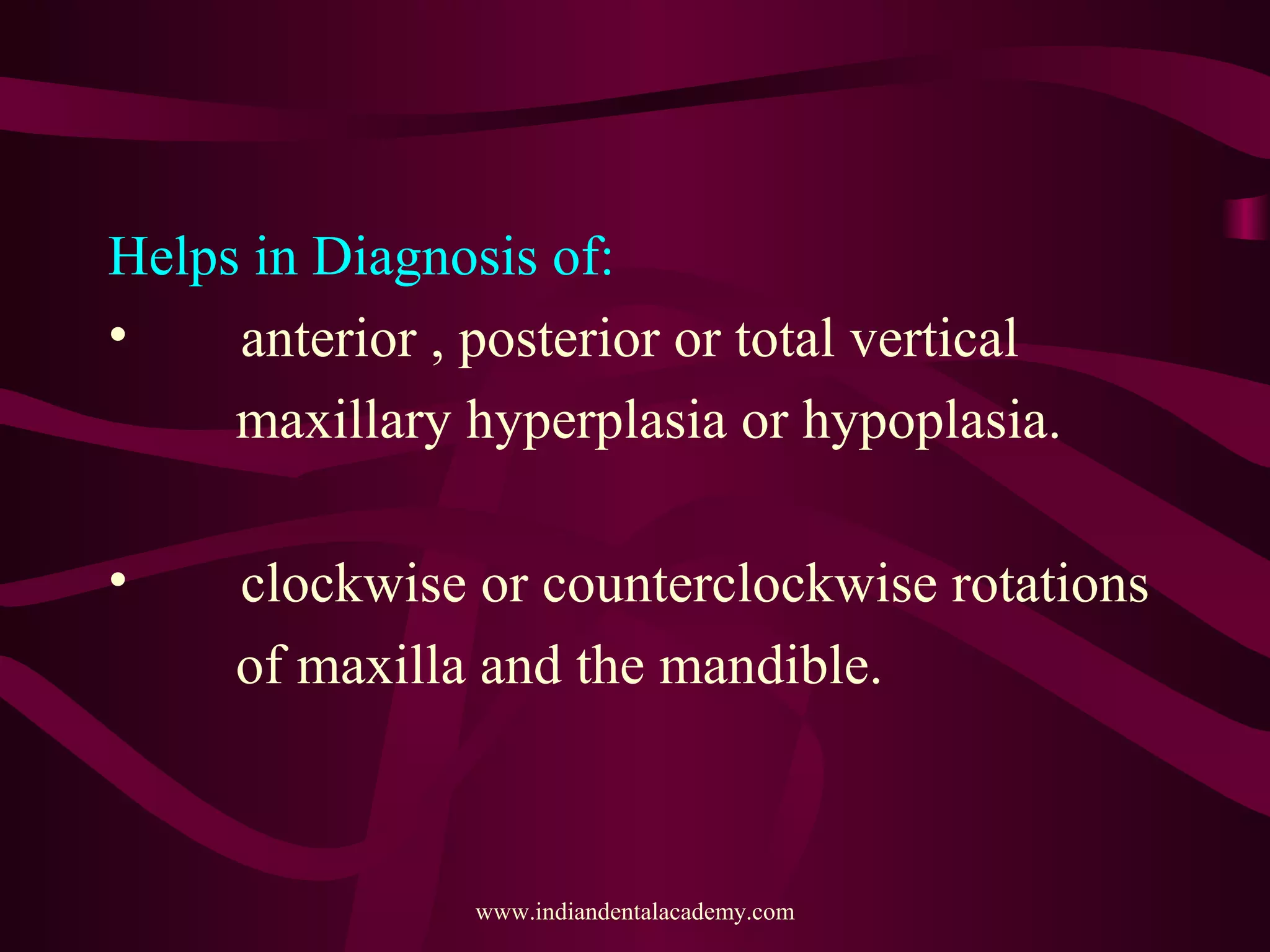 COGS analysis (Cephelometrics for orthognathic surgery) / fixed ...