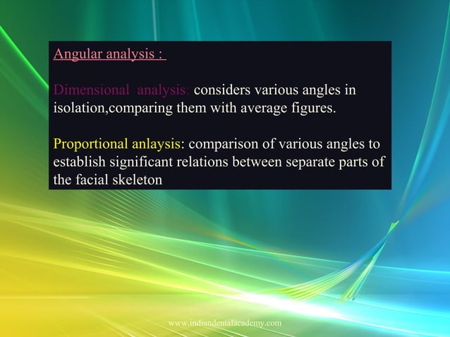 COGS analysis (Cephelometrics for orthognathic surgery) / fixed ...