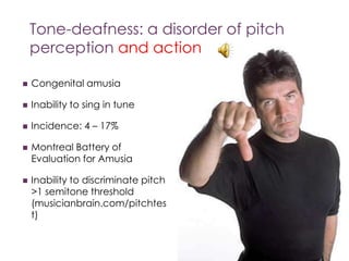 Behavioral and DTI Studies on Normal and Impaired Learning of Musical Structure | PPTX