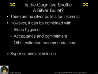 A Cognitive Technique for Falling Asleep: The Cognitive Shuffle | PDF