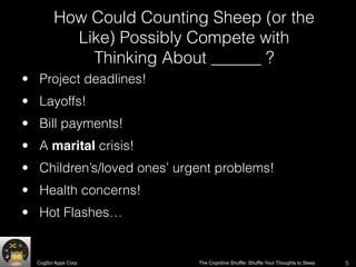 A Cognitive Technique for Falling Asleep: The Cognitive Shuffle | PDF