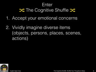 A Cognitive Technique for Falling Asleep: The Cognitive Shuffle | PDF