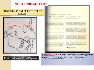 BURSTONE ANALYSIS : C.O.G.S (SOFT TISSUE) | PPTX