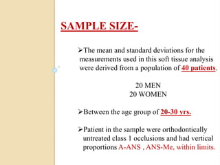 BURSTONE ANALYSIS : C.O.G.S (SOFT TISSUE) | PPTX