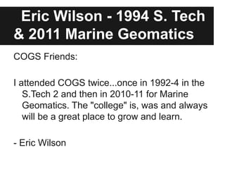 COGS Turned 25! | PPT