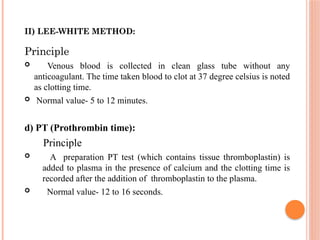 Cogualation Profile and Bleedind disorder.pptx