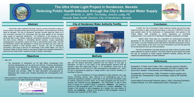 The Ultra Violet Project in Henderson, Nevada: Reducing Public Health ...