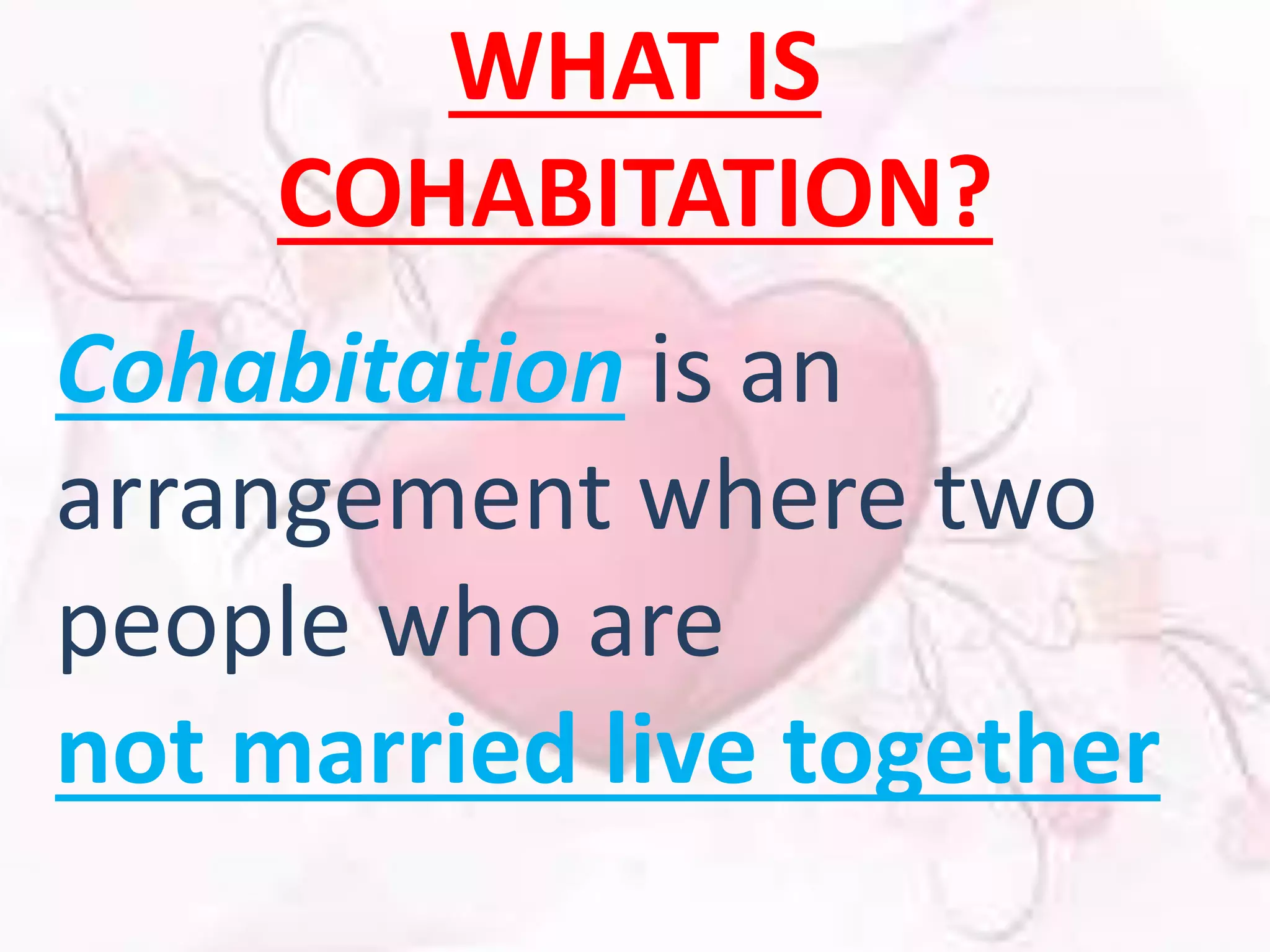 Cohabitation | PPTX