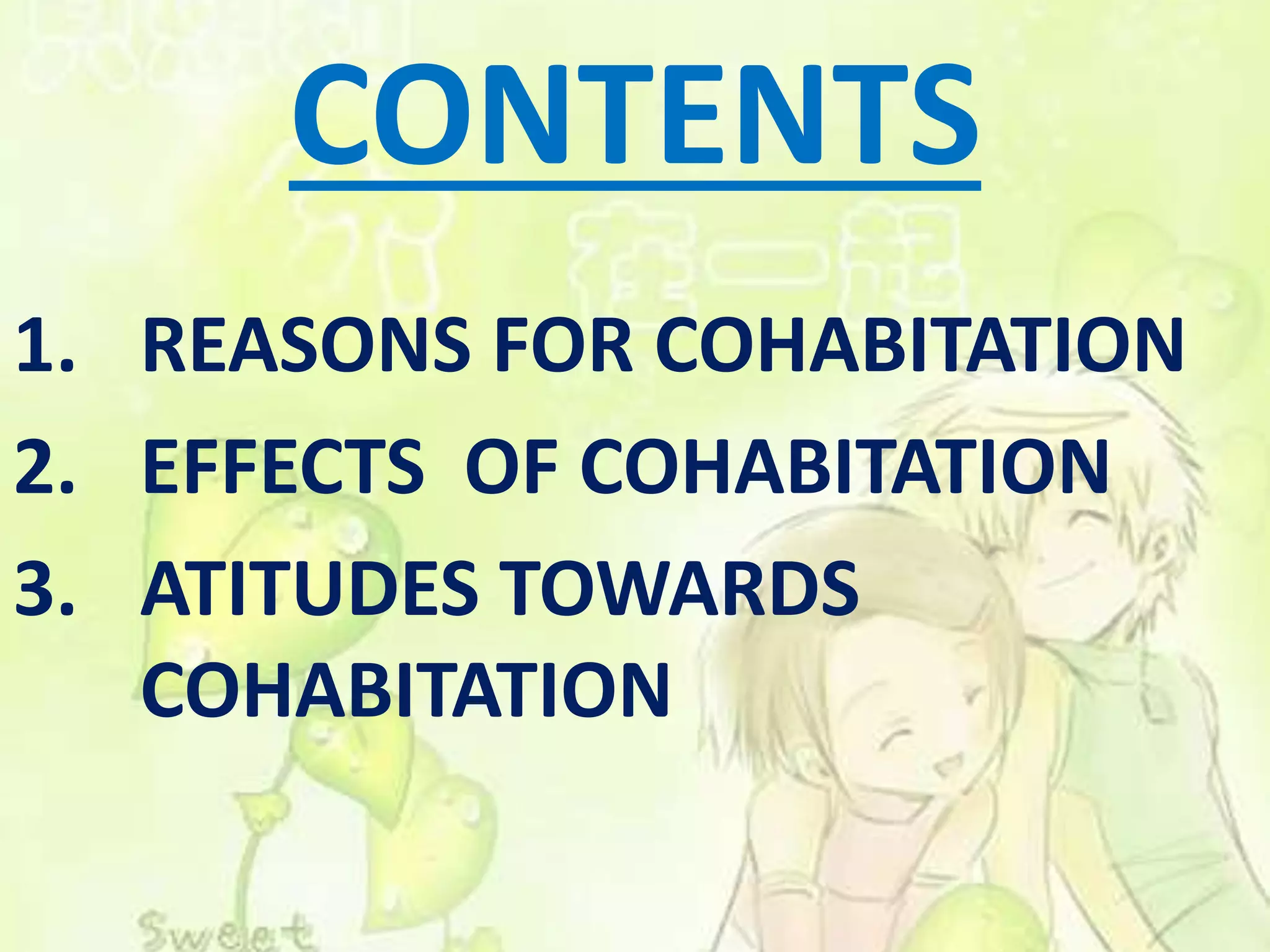 Cohabitation | PPTX