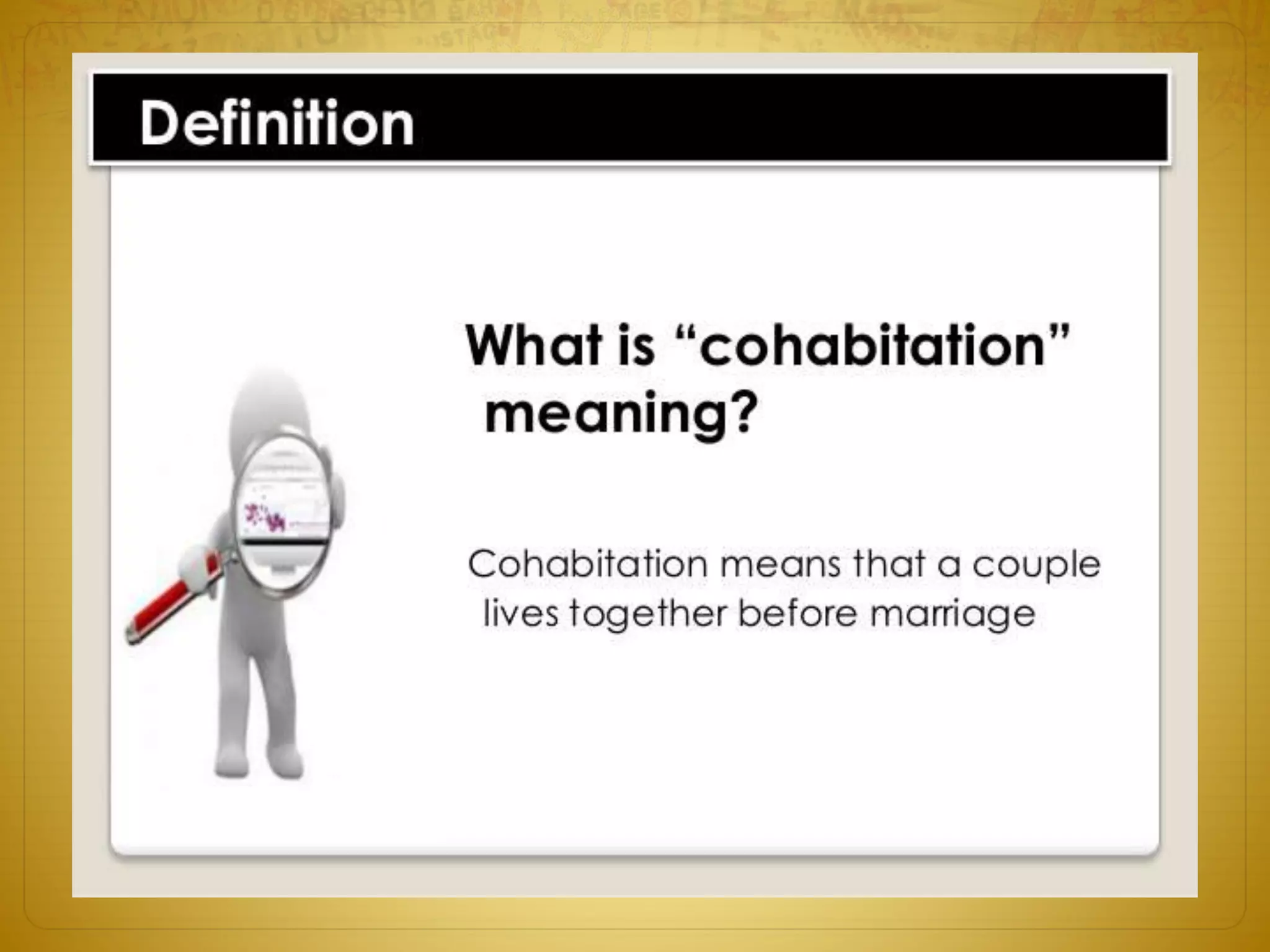 Cohabitation | PPTX