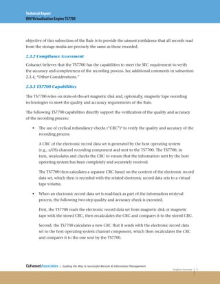 TS7700 Logical WORM SEC compliance assessment White paper | PDF